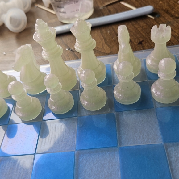 Hand Crafted | Games | Custom Made Resin Chess Board | Poshmark